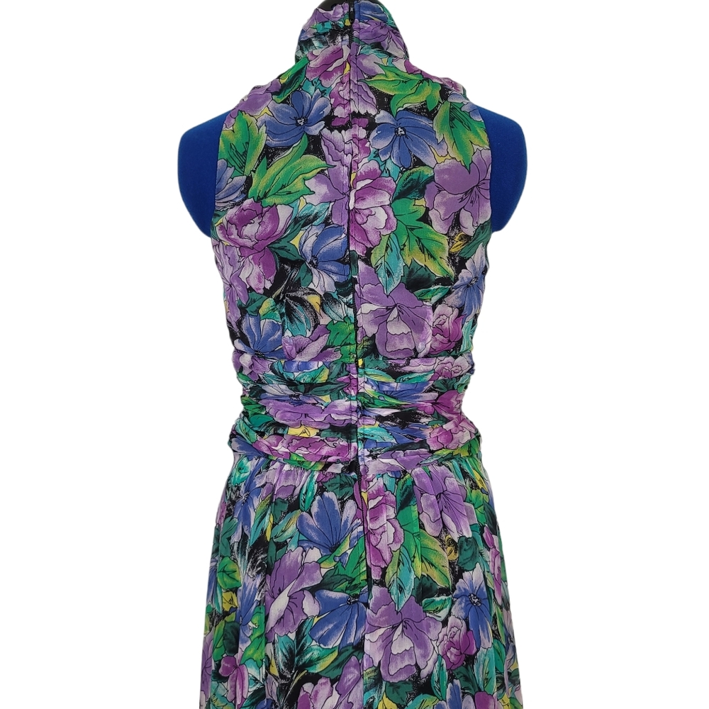 Jane Singer Vintage Floral Maxi Dress - Gem